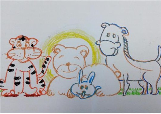 실리검사 : 동물 가족화 [ Animal Family Drawing ] ⇒ 사례 : 네이버 블로그